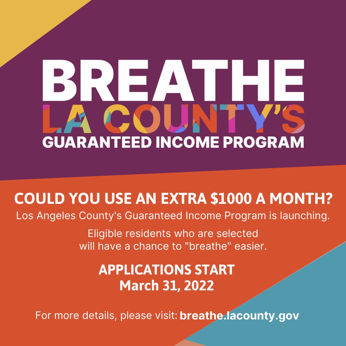 Los Angeles County On Twitter La County S Guaranteed Income Program