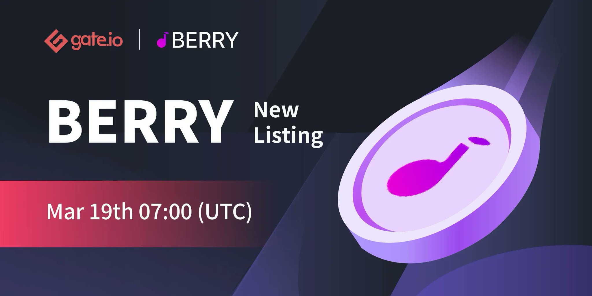 Gate.io on Twitter: "🔥https://t.co/8kWqgEeplL New Listing: @BERRYSTORE4🔥 Trading Pair: $BERRY ...