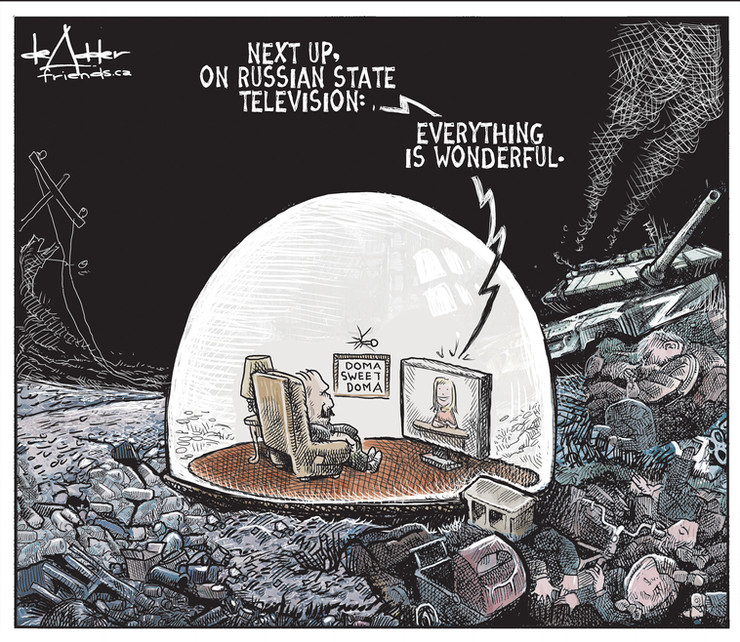 Editorial & Political Cartoons on Twitter: "Michael de Adder, Friends of Canadian Broadcasting ...