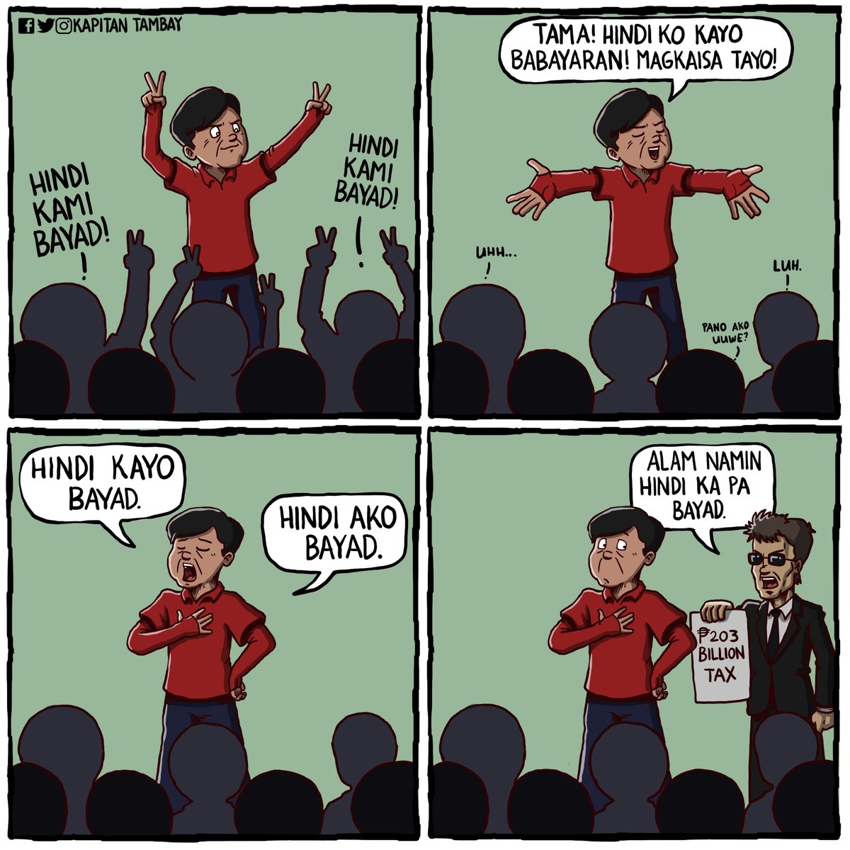 「Livestreamed one of my comics yesterday. 」Kapitan Tambayの漫画