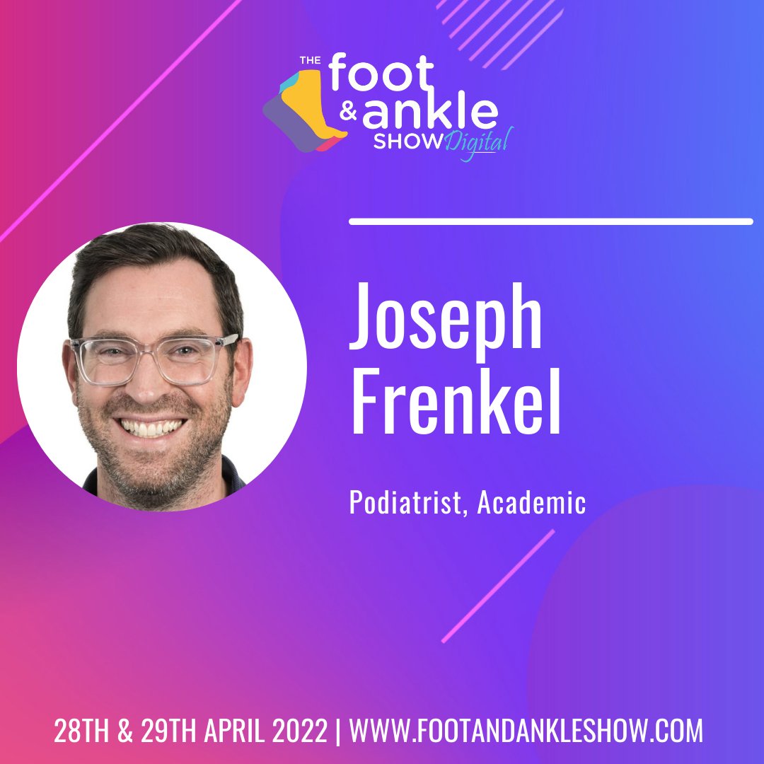 Foot and Ankle Show on Twitter: "We're thrilled to announce Joseph Frenkel as one of the ...