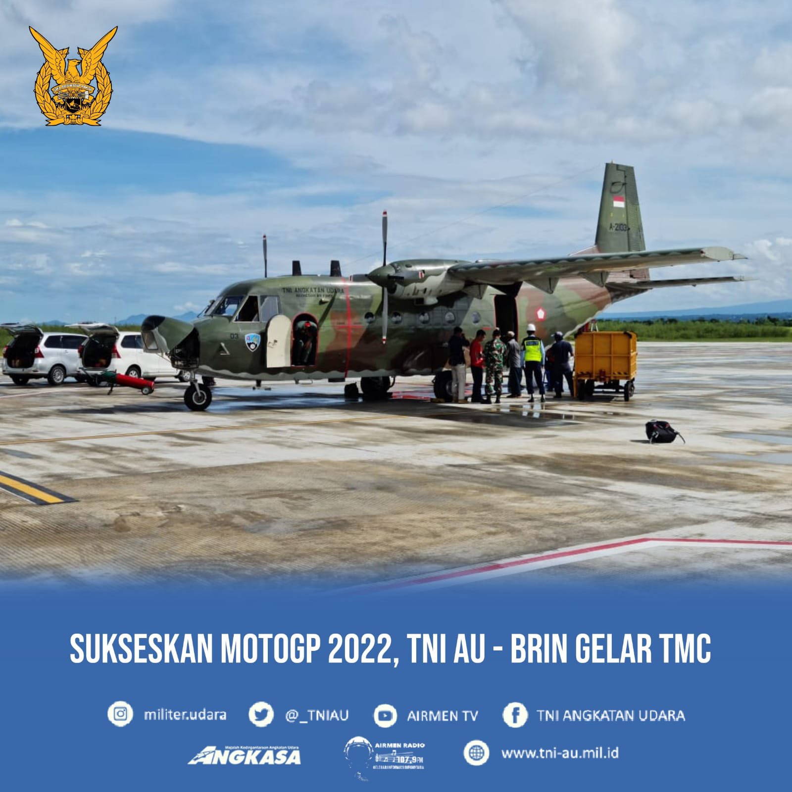 TNI Angkatan Udara on Twitter: "Sukseskan MotoGP 2022, TNI AU - BRIN Gelar TMC. TNI Angkatan ...