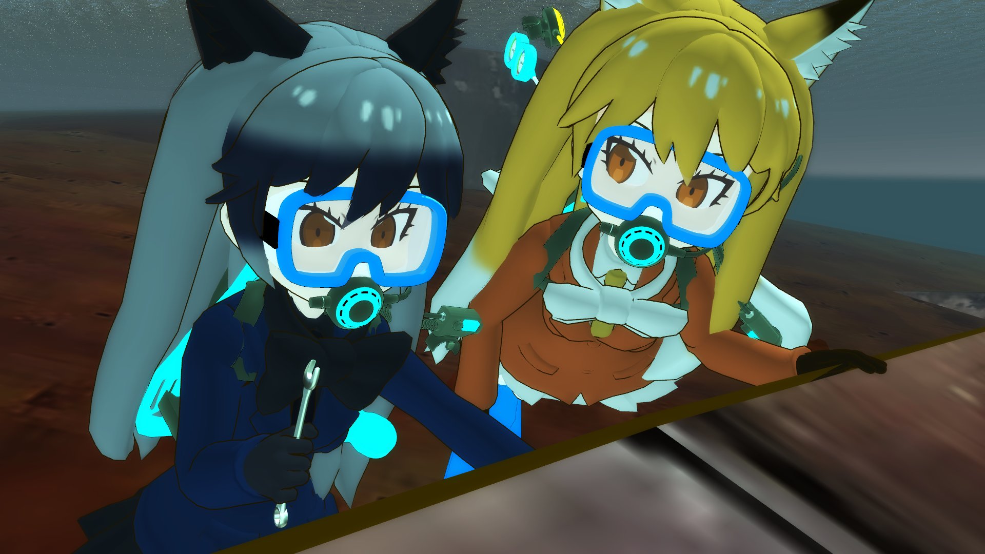 紺水晶@けもフレ好きのMMDモデラー on Twitter: "パイプ修理 #MMDけもフレ #けものフレンズ #MMD https://t.co/lDmbW0OsEU https://t ...