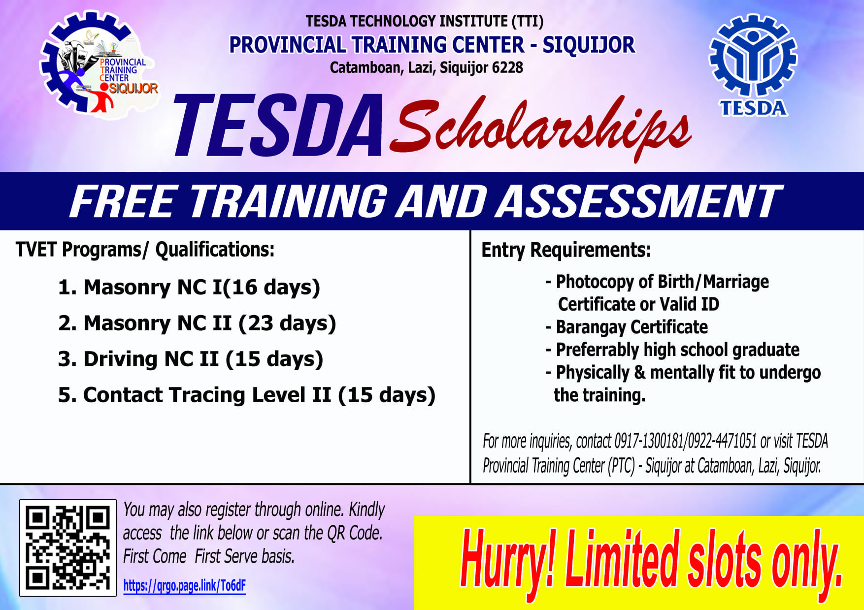 Tesda Courses 2022