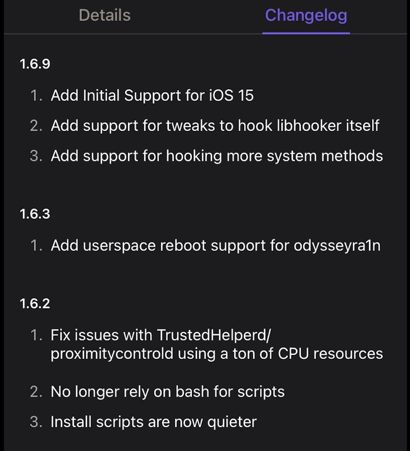 iFenix on Twitter: "Libhooker Support for iOS 15 👀 By - @CStar_OW https://t.co/nusleM3SCF" / Twitter
