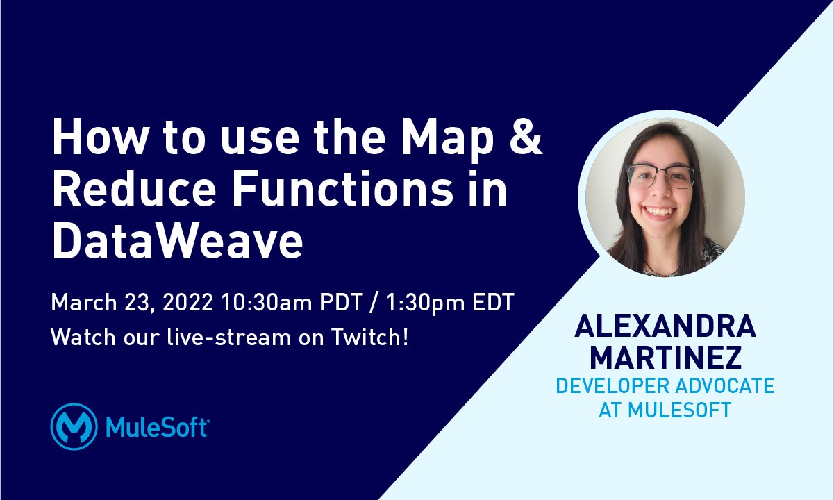 Mulesoft On Twitter Let Me Guess Youre Trying To Use The Map And Reduce Functions In Dataweave 