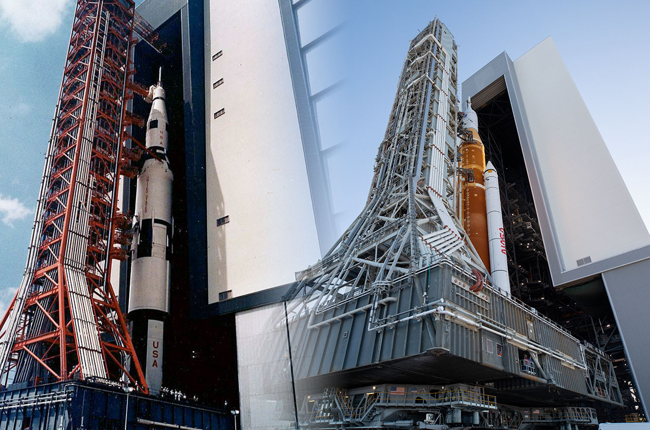 Nasa Rocket Roll Out