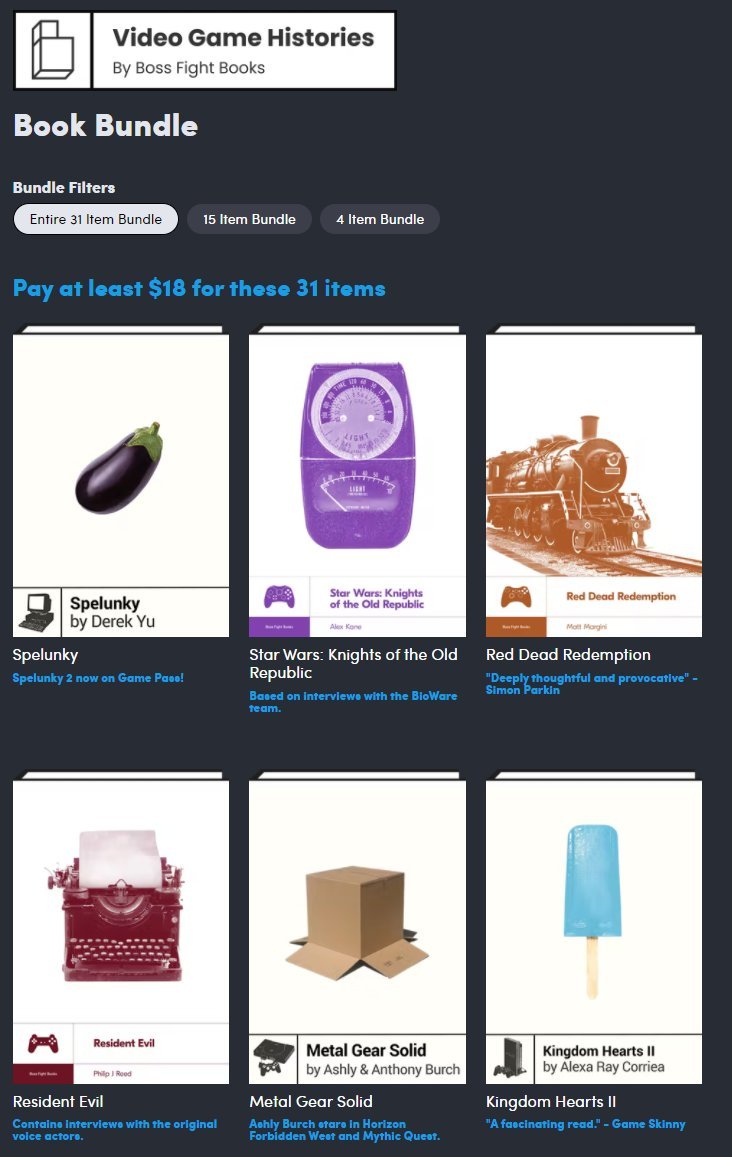 Wario64 on Twitter: "Last day to get Humble Book Bundle: Video Game ...