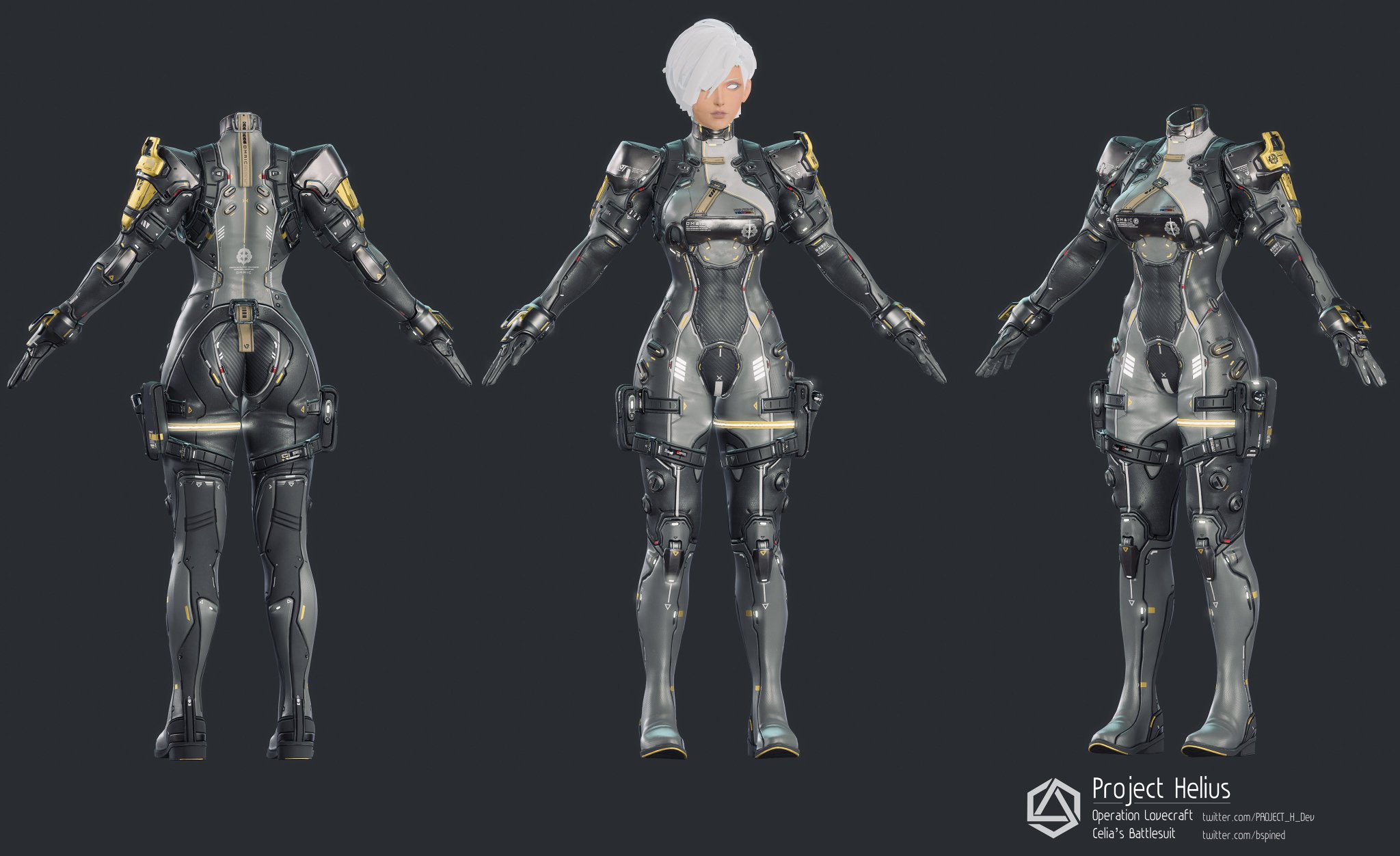 bspined on Twitter: "This is Celia's battle suit that I worked with @PROJECT_H_Dev There will ...