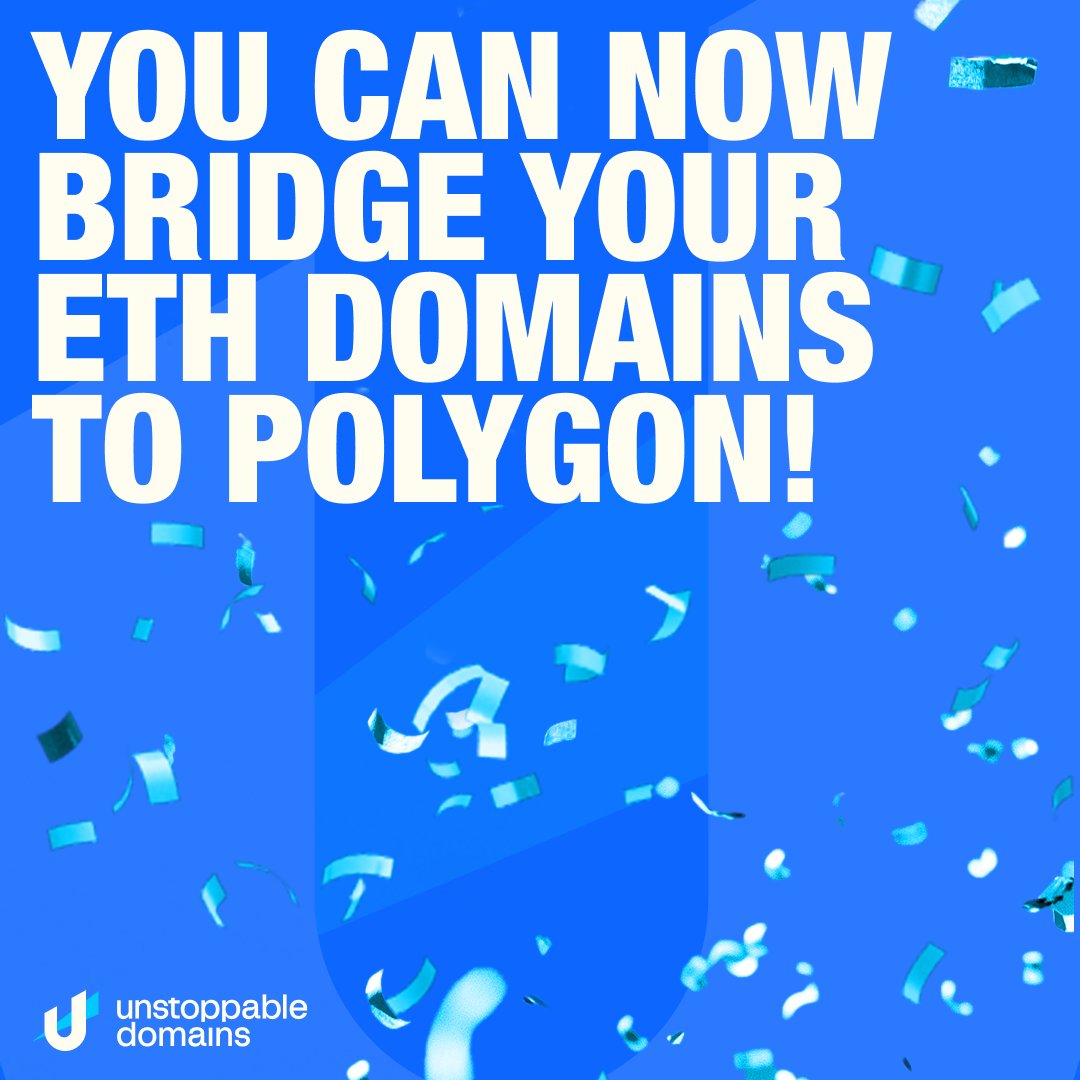 unstoppable.blockchain on Twitter: "1/ Hey #UDfam and @0xPolygon fans! 👋 Since we launched L2 ...