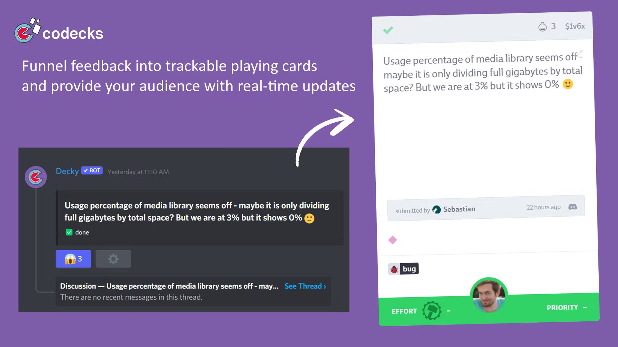 Codecks on Twitter: "We just launched a huge update for it! Support for /slash commands, thread ...