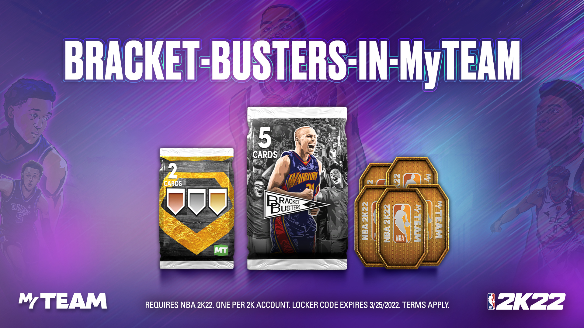 NBA 2K22 MyTEAM on Twitter: "Locker Code 🚨 Use this code for a Bracket Busters Pack, Clutch ...