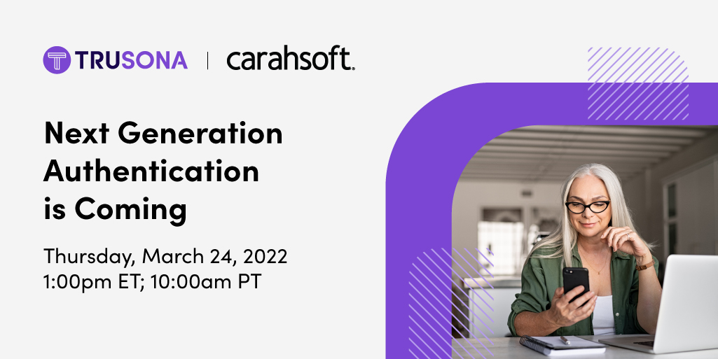 Carahsoft on Twitter: "Secure authentication is a critical component of a Zero Trust strategy ...