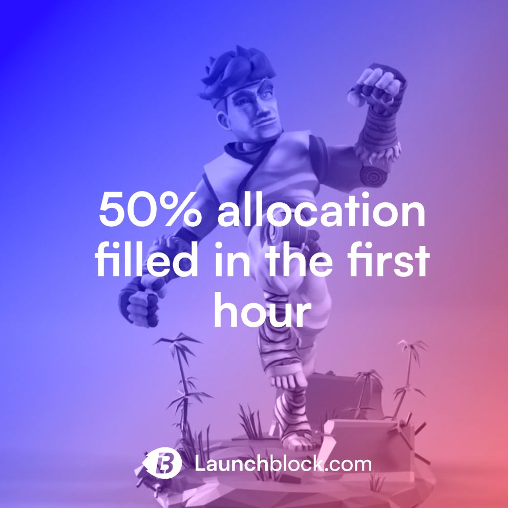 Launchblock.com on Twitter: "50% of @ToyoVerse IDO has sold in the first hour of going live on ...