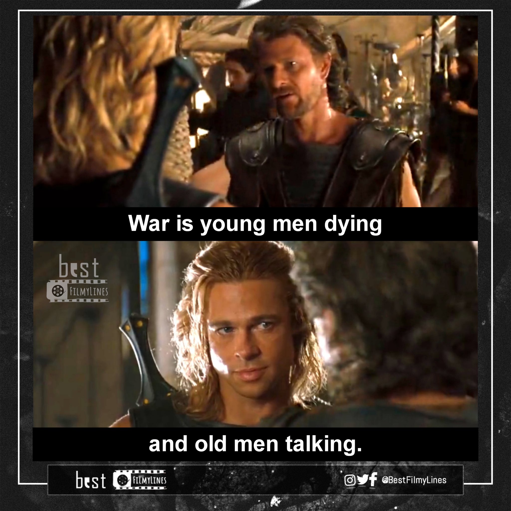 Troy Memorable Quotes Pin By Vlynn On Movies & Stars (With Images)