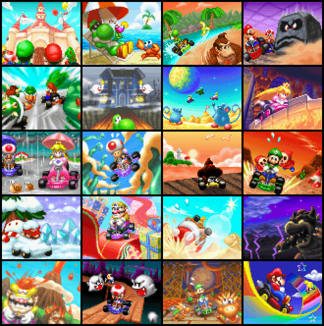 Mario Kart Super Circuit Broken Pier