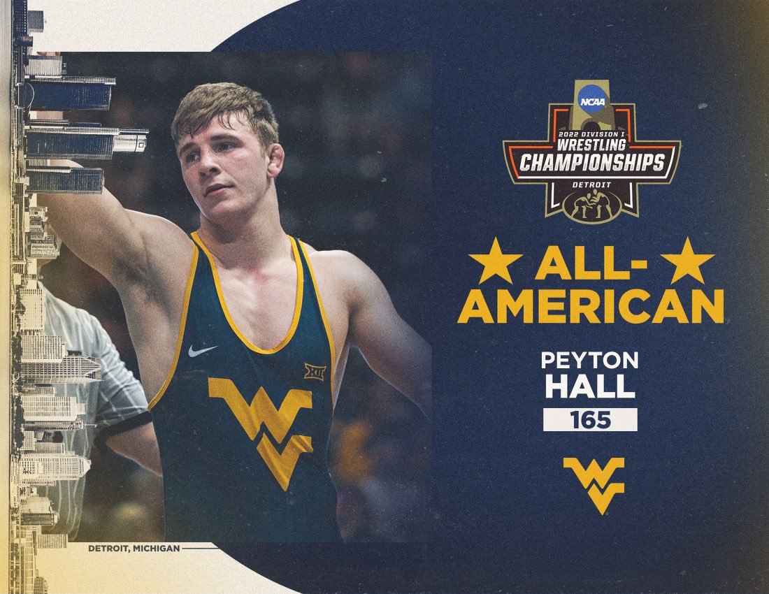 WVU Wrestling on Twitter: "BEST VIRGINIA. Peyton Hall majors Virginia’s Justin McCoy 11-3 to ...