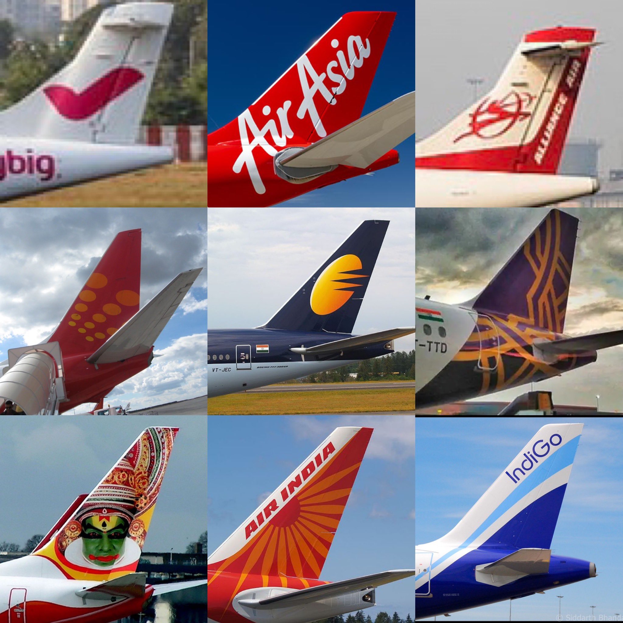 Indian Airline Tail Logos
