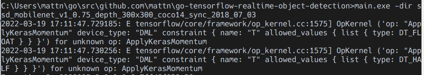mattn on Twitter: "tensorflow.dll も一緒に配られてたので Go からの推論を試そうと思ったけど、幾らか OP が足りないぽい。 https://t.co ...