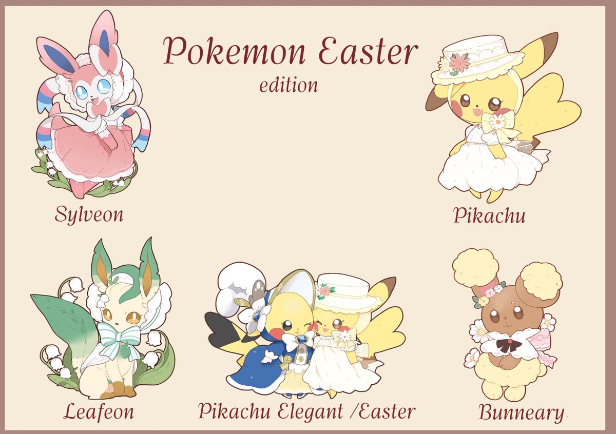 「In store i add more designs for preorders Pokemon easter ver」🌟 ...