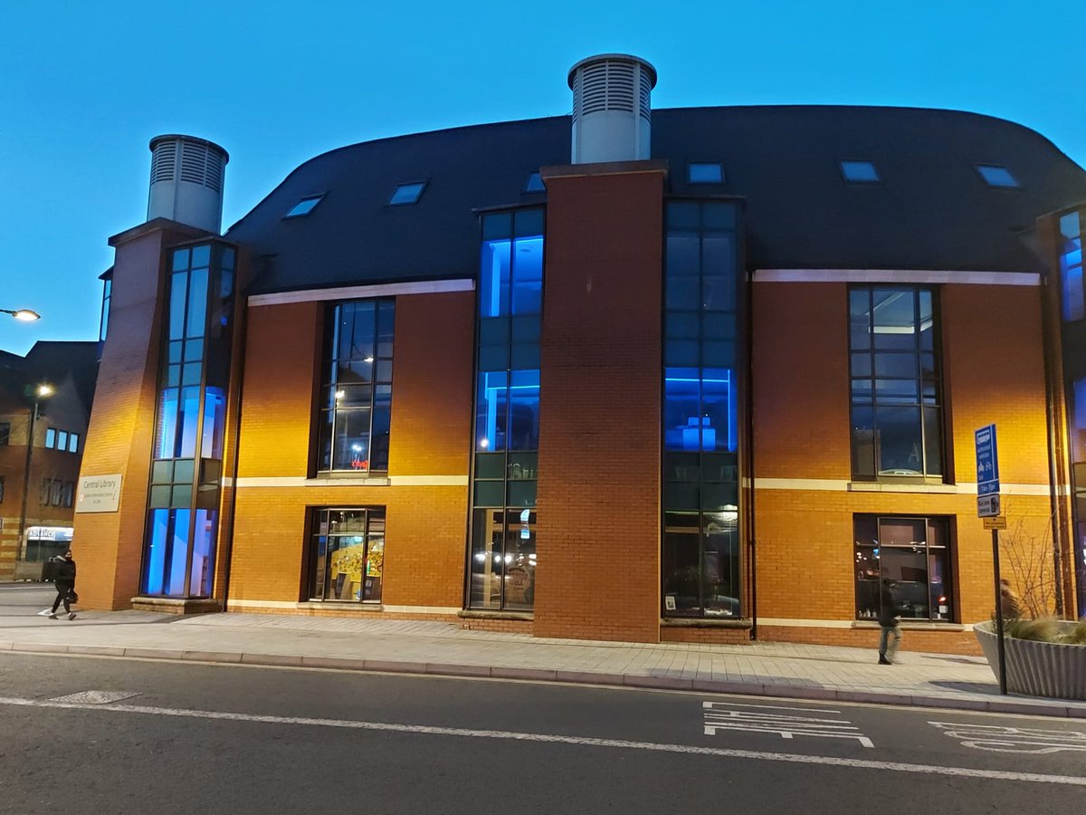 Libraries worldwide illuminated in blue and yellow 🇺🇦 in solidarity ...