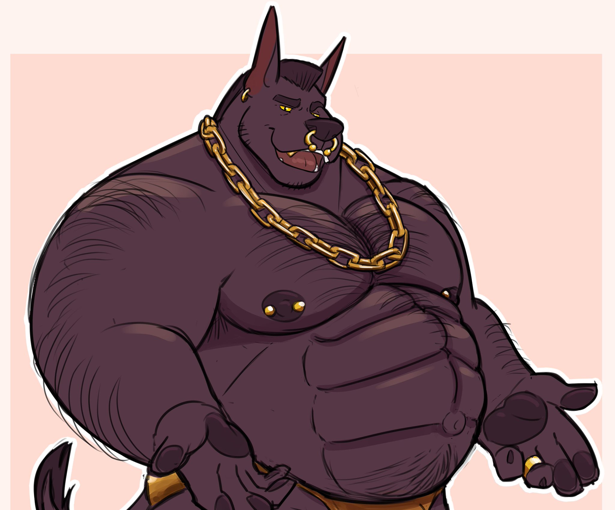 LizardSoup (commissions closed) on Twitter: "for a hairless dog, he's pretty hirsute https://t ...