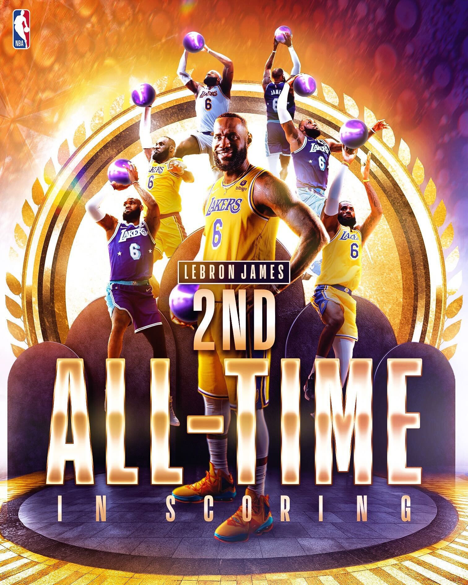 Nba On Twitter 2nd All Time In Scoring π Lebron James Continues To