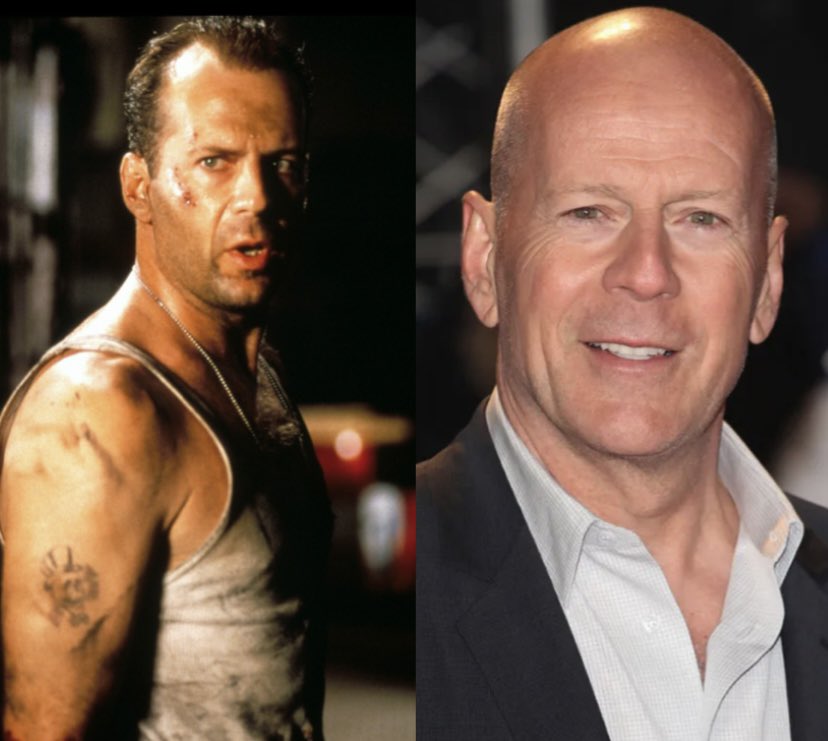 Bruce Willis Then And Now