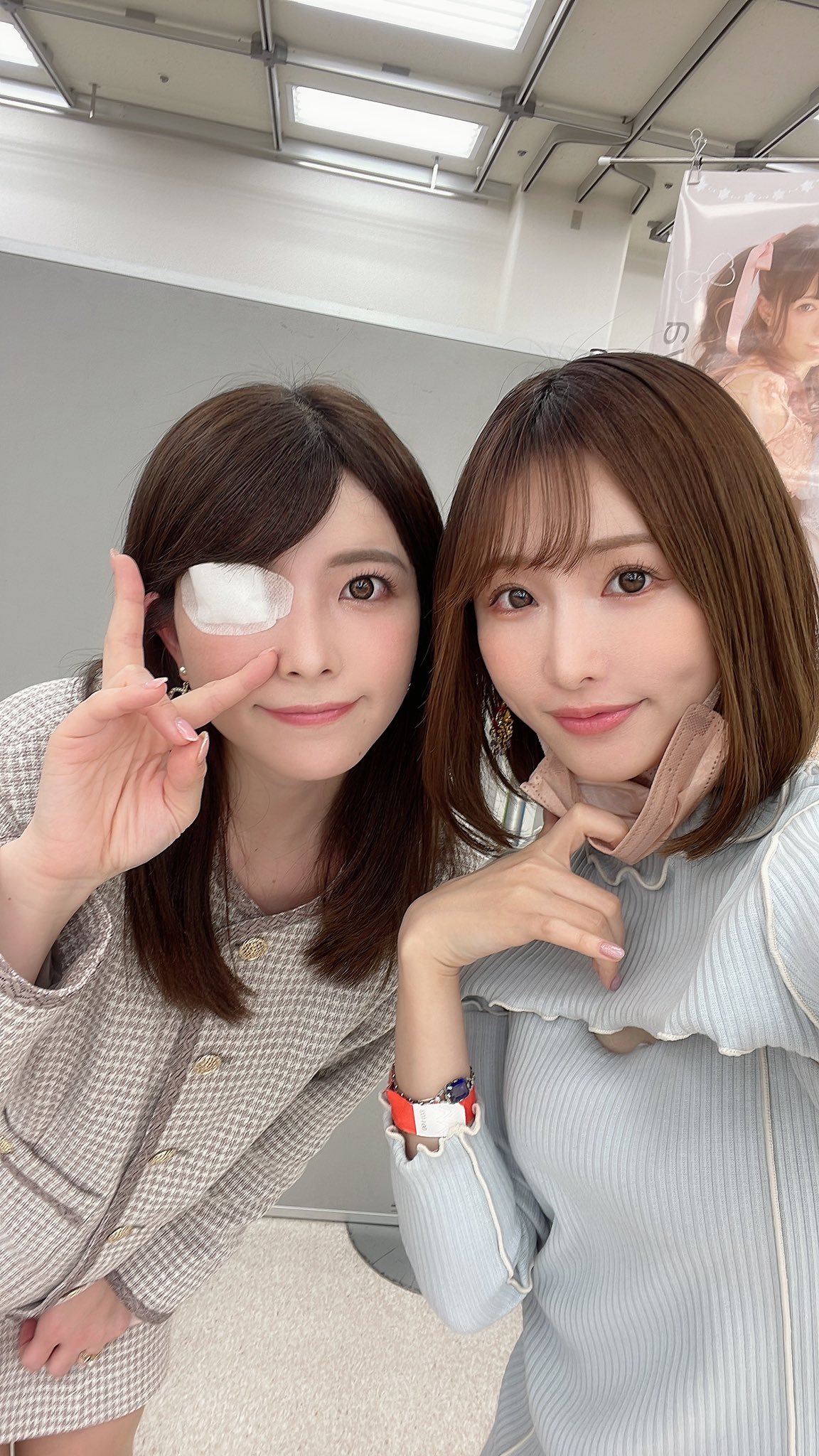 天使もえ 🍒🐇Amatsuka Moe on Twitter: "あいちん🤍 おめめ痛そうだったけど頑張ってて今日もあいちんはすごいなって思いました…！！ コンカフェ遊び行きたいな☺️ ...