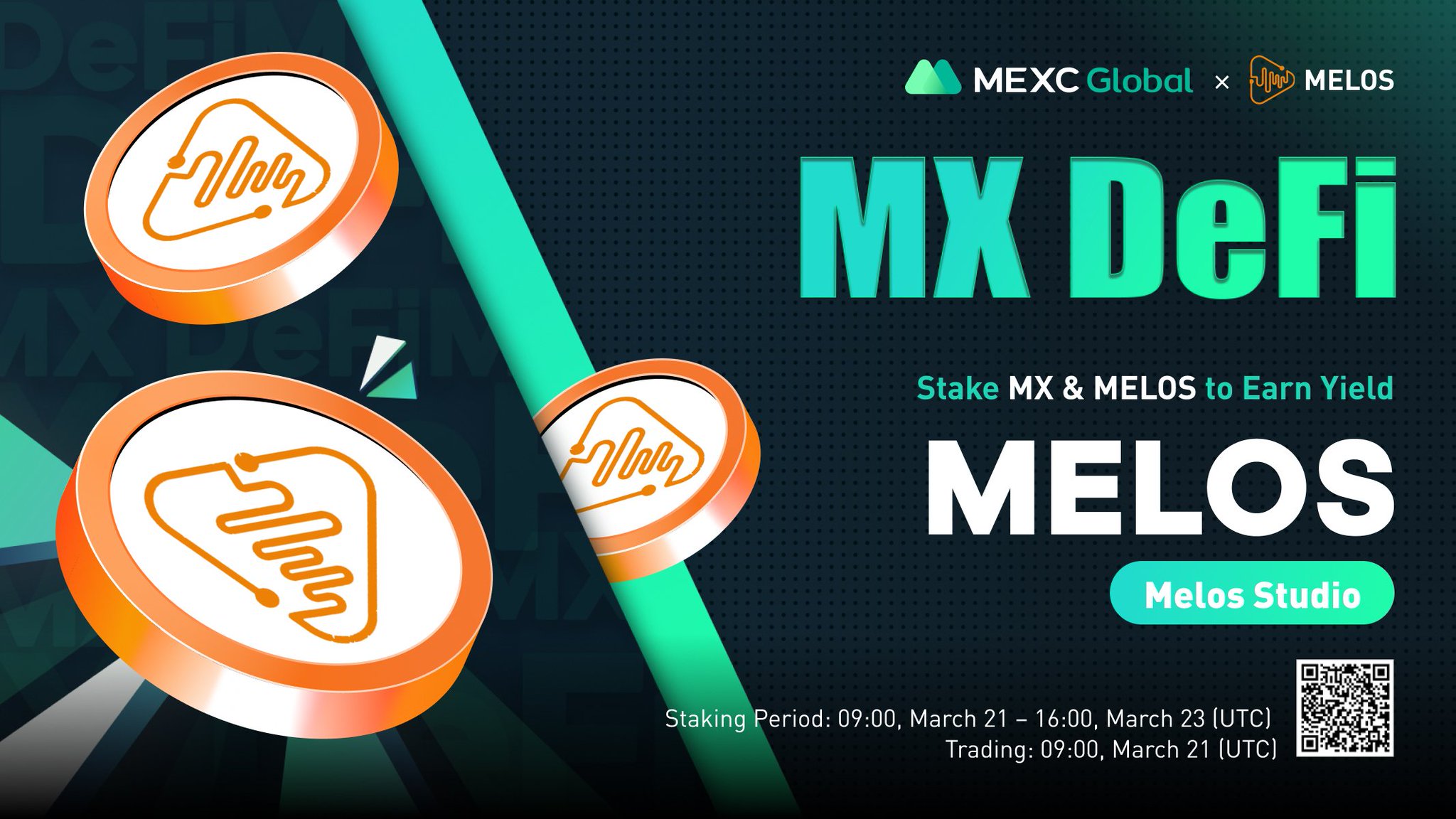 MEXC Global on Twitter: "📈 $MELOS/USDT will be listed as a spot trading pair at 09:00 on Mar 21 ...