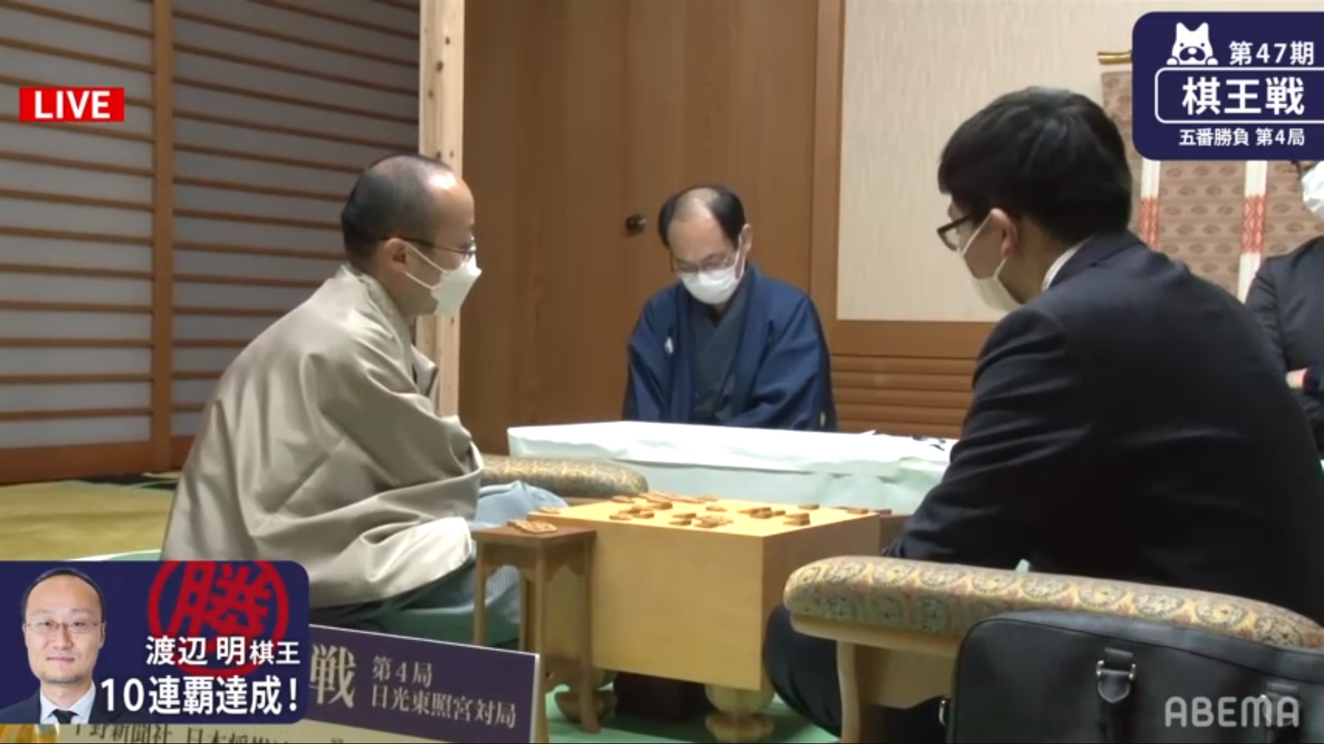 高瀬川より浅い漢 On Twitter Japan見てる間に決着してた 渡辺棋王の10連覇。。。こっちも10連覇か(笑 これで棋界は年度が終わり、春の名人戦から新年度スタート。。。か