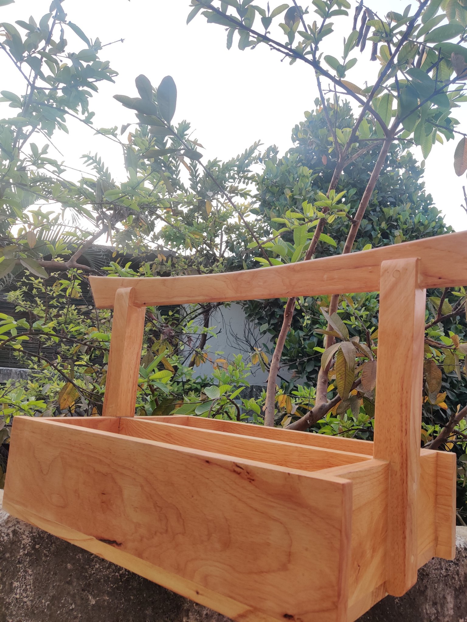 Japanese Rectangular Wooden Planter As Seen On HGTV: Japanese Style