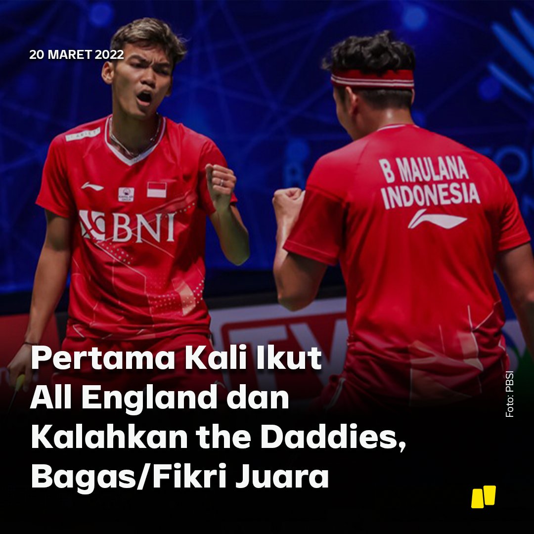 Narasi Newsroom on Twitter: "Dream debut dari Bagas/Fikri. Keren! Indonesia!🔥🇮🇩 | Narasi Daily ...