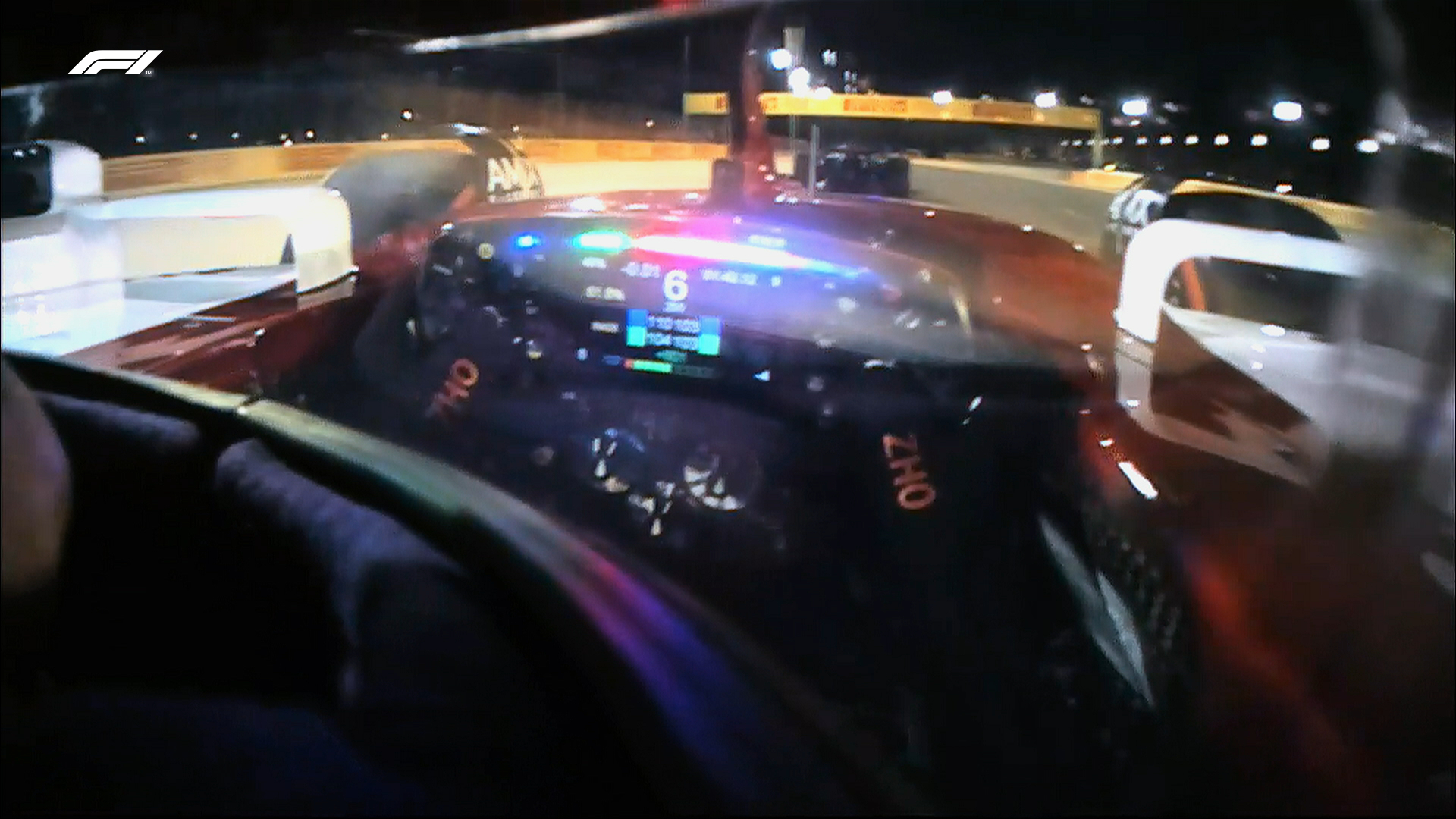 Formula 1 on Twitter: "LAP 8/57 In his debut race, @ZhouGuanyu24 is currently P14, hot on the ...