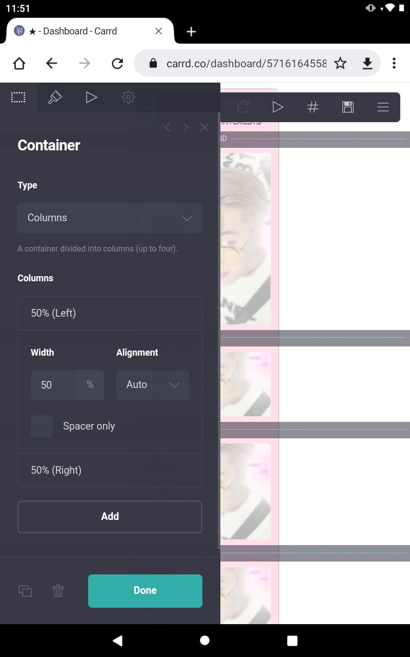 carrd helper on Twitter: "3. medidas do primeiro container (o branco com "who's yawnrrn ...