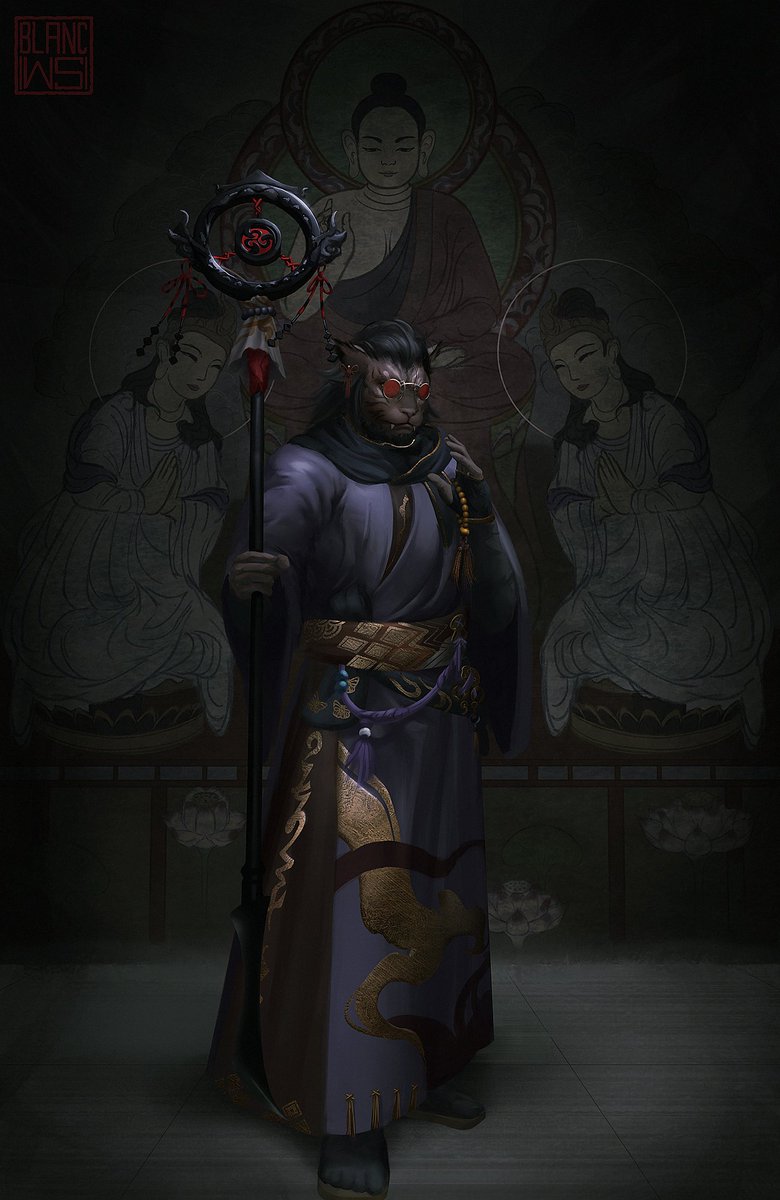 Shingon Buddhism inspired Hrothgar commission by BlancWS : r/ffxiv