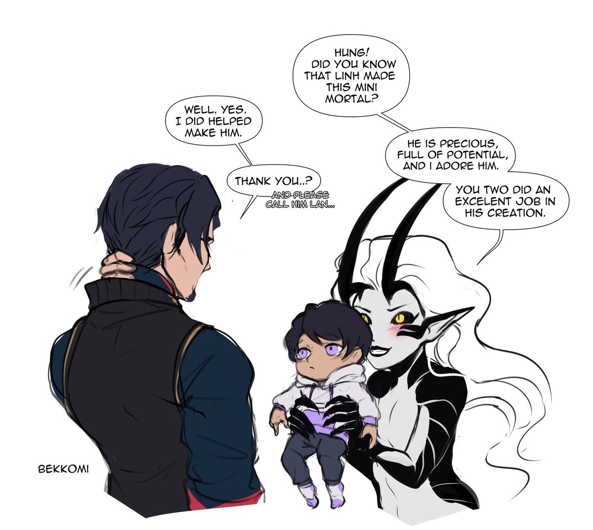 「ShenJhin and Cyphmen sketch for longing ass tonight 」bekkomi 🌷💖i wanna ...