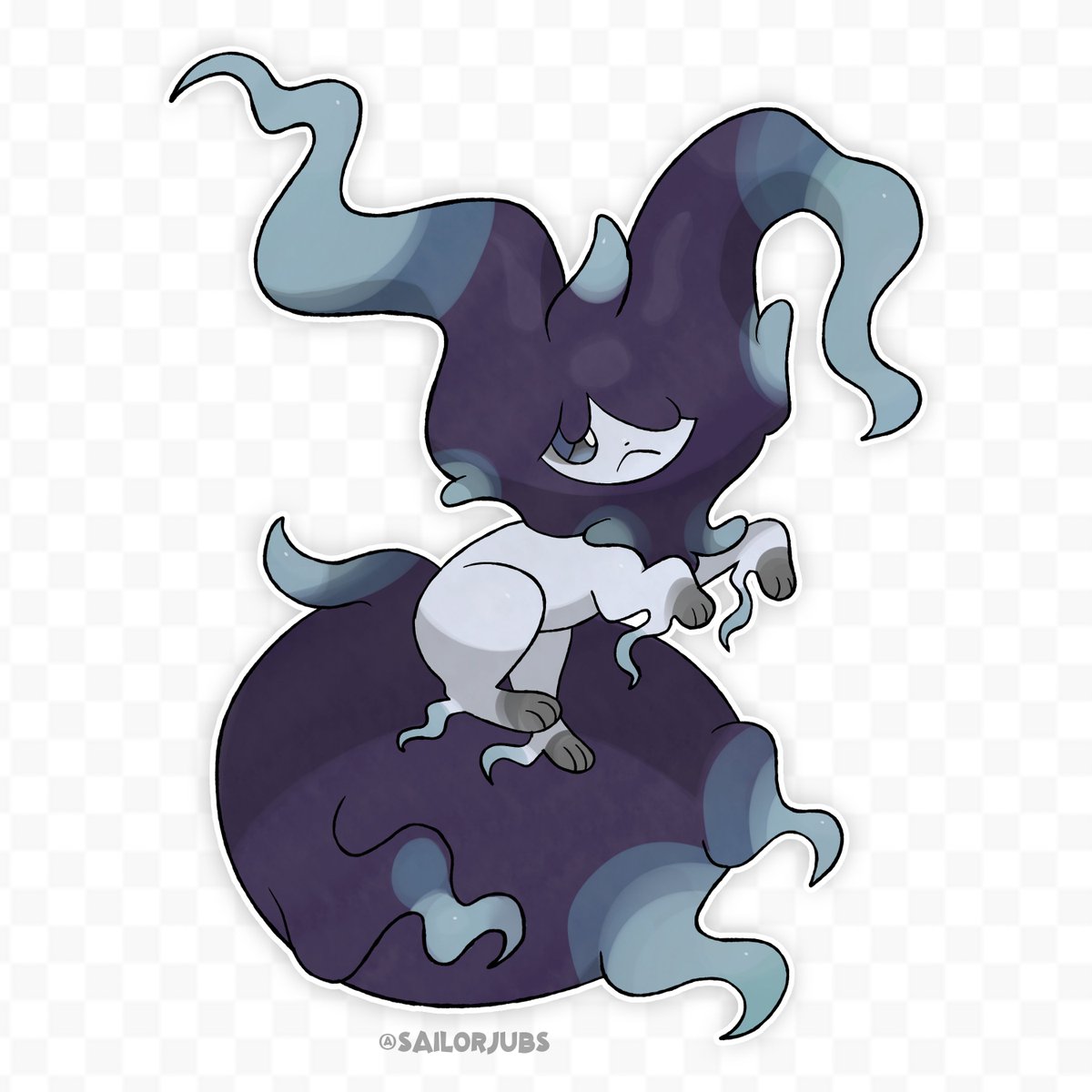 Fakemon Eeveelutions Ghost Wraitheon (Fake Ghost Eeveelution)