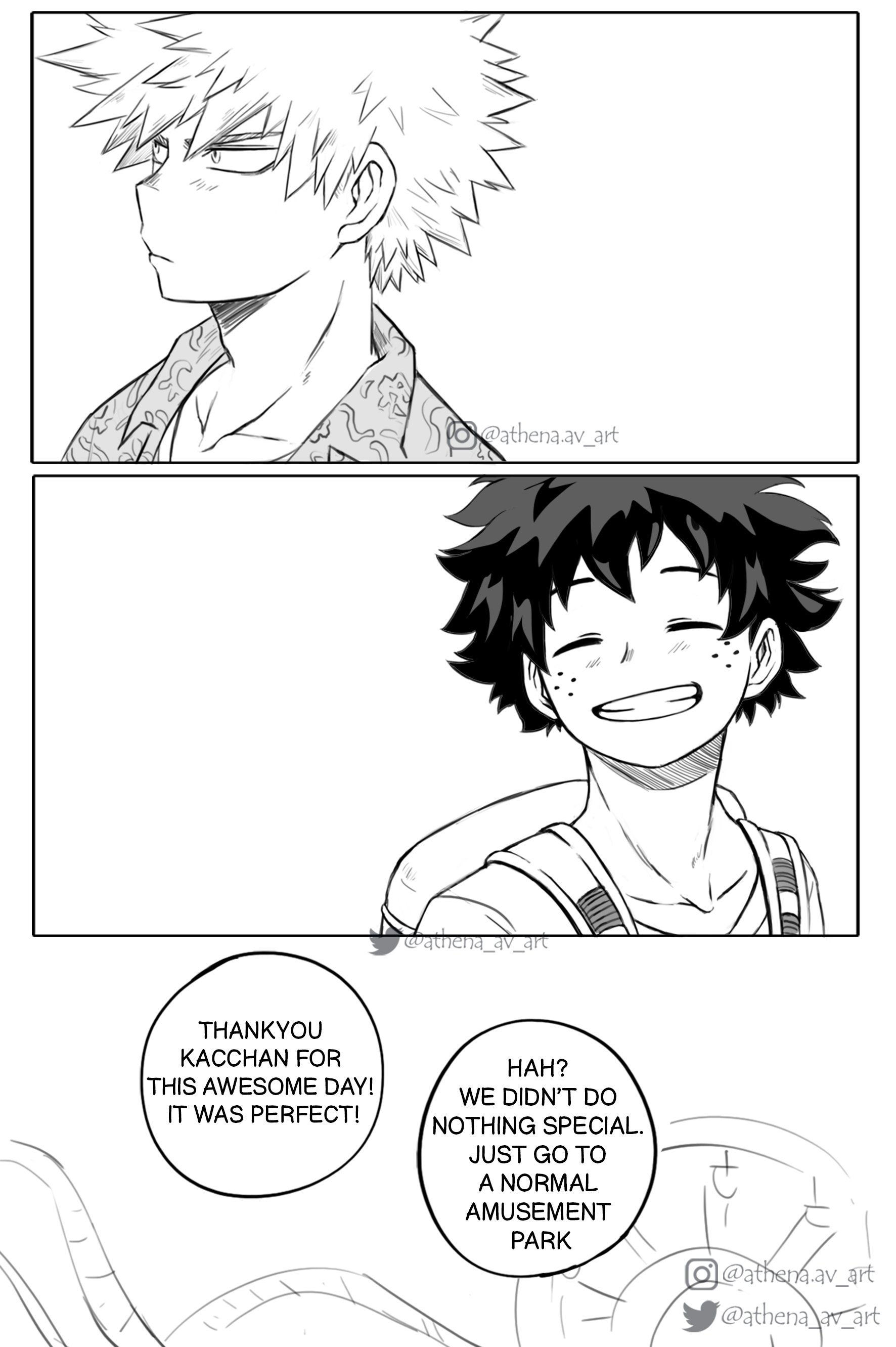 Athena-av art 🧡💚 Preorders in production status on Twitter: "(Part 1/2) - Izuku's perfect date ...