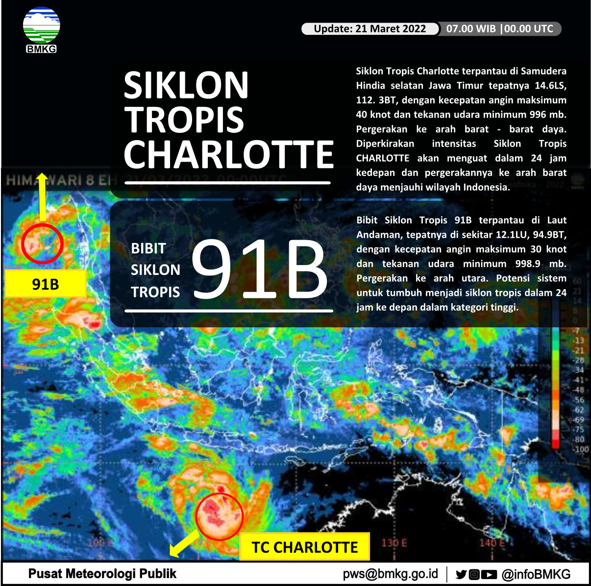 BMKG on Twitter: "Halo Sobat BMKG, Berikut update infografis perkembangan Siklon Tropis ...