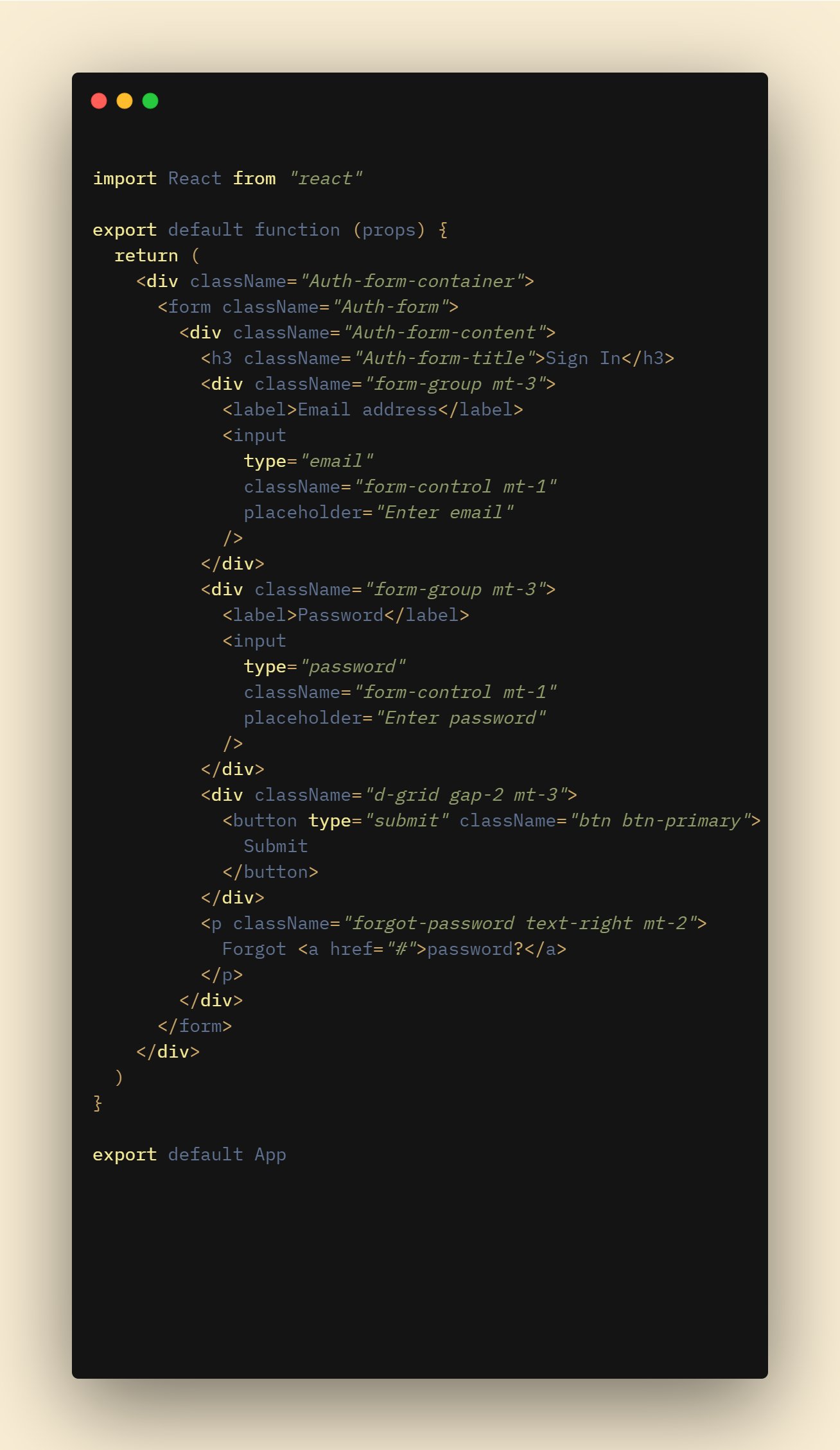 SuperTokens on Twitter: "How to Create a Login Screen Using React and Bootstrap. A Thread. https ...