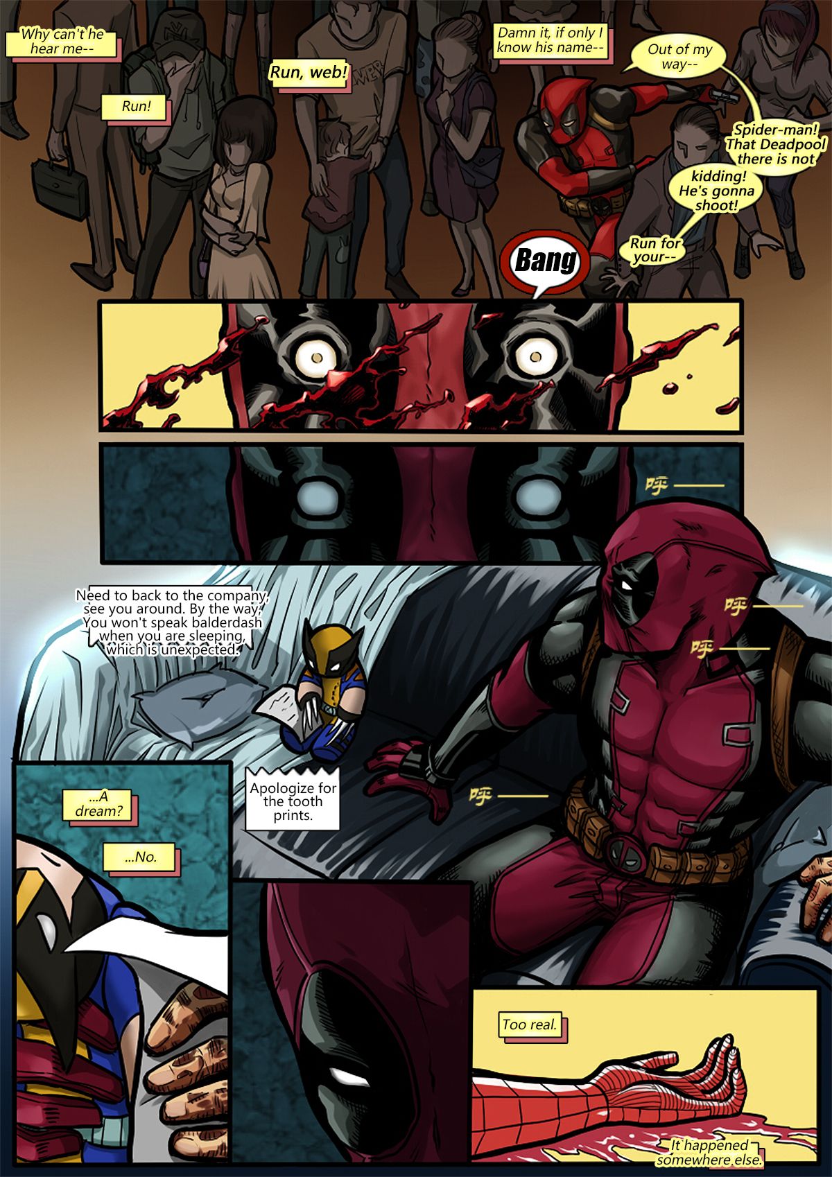 Spideypool Comic