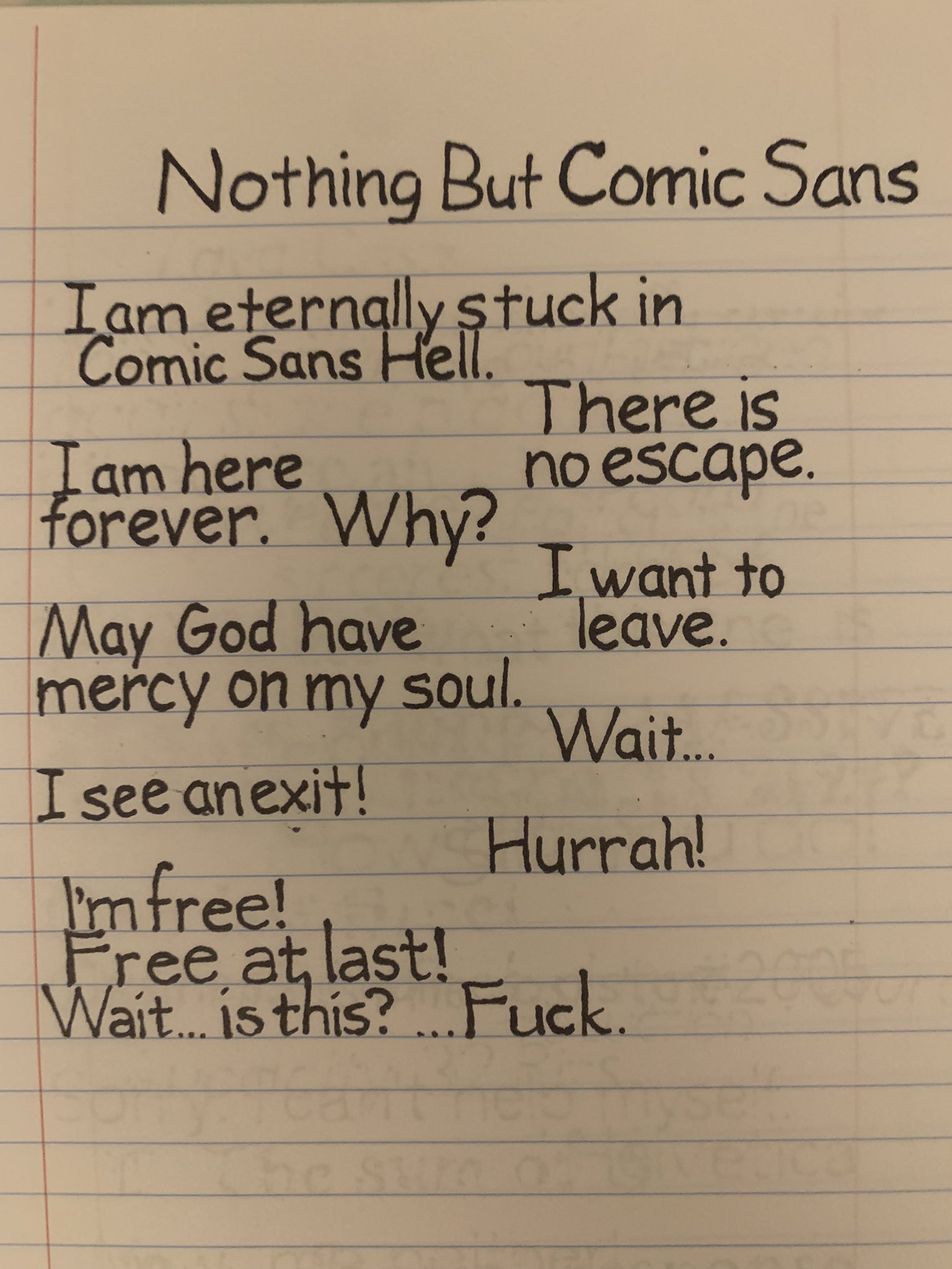 plastic on Twitter: "teaching myself how to write in comic sans https ...