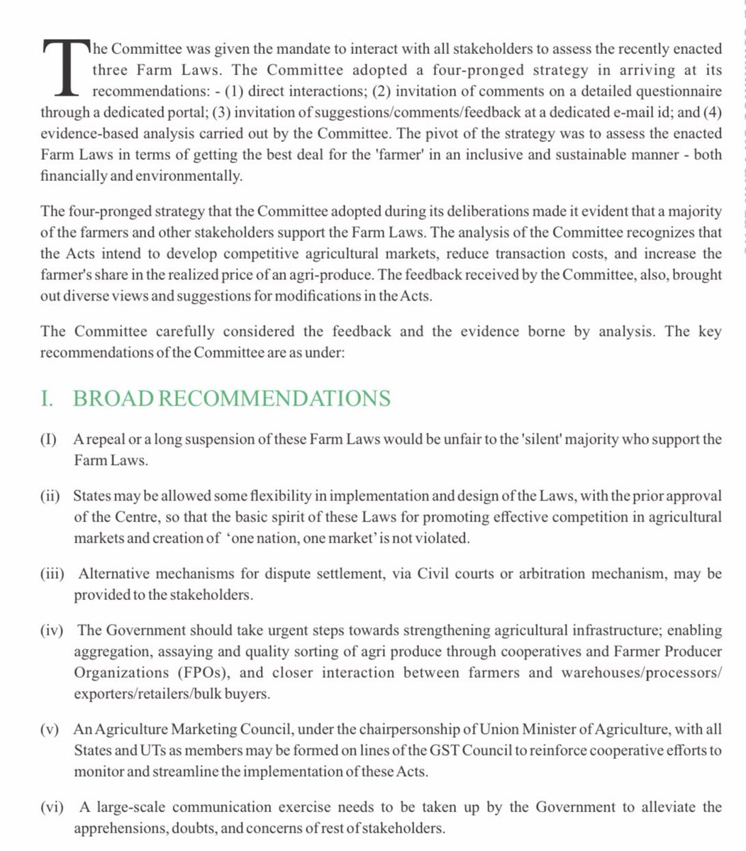 Supreme Court of India sat on the report of the committee, it appointed ...