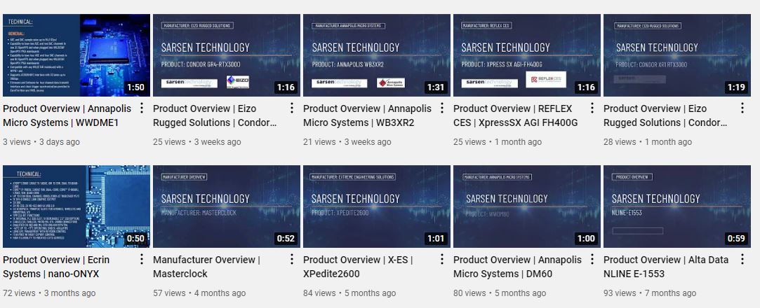 Sarsen Technology on Twitter: "Have you taken a look at our YouTube channel? We have an array of ...