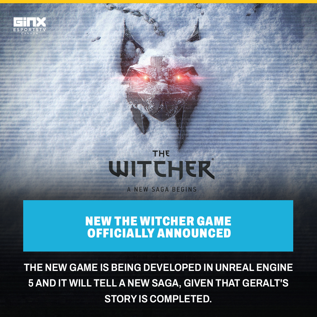 GINX Canada on Twitter: "The next #TheWitcher game officially confirmed by @CDPROJEKTRED It ...
