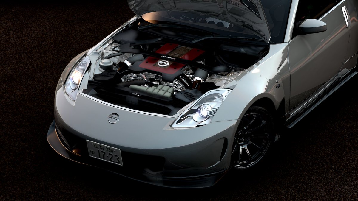 「ふ〜できた…… ゲーム内のユニークの380rsエンジン_('ཀ`」 ∠)_ 」|「顏 」（🇦🇺修行中）のイラスト