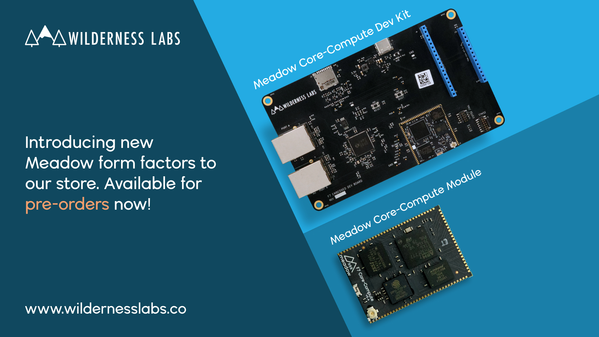 Wilderness Labs Inc. on Twitter: "We added two new Meadow form factors for pre-orders in our ...