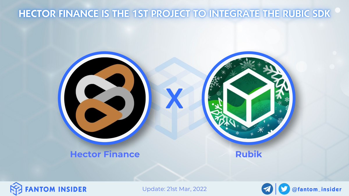 Fantom Insider on Twitter- HECDAO one of the first to use the Rubc SDK : r/Rubic