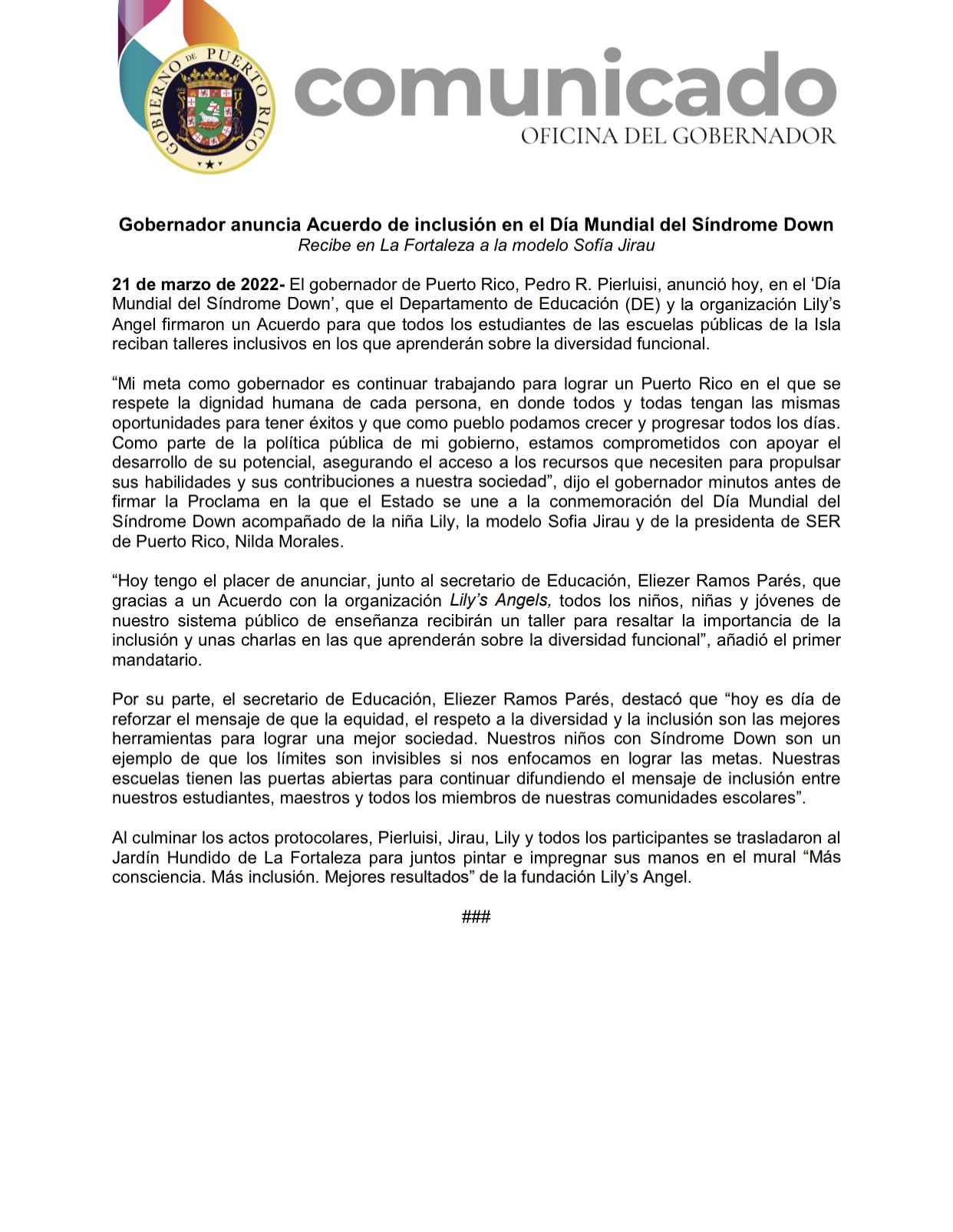 La Fortaleza On Twitter [comunicado De Prensa] Govpierluisi Anuncia